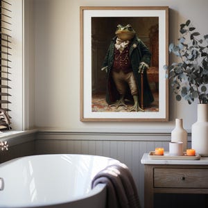 Victorian Frog Print: Dapper Aristocrat Animal Portrait (digital ...