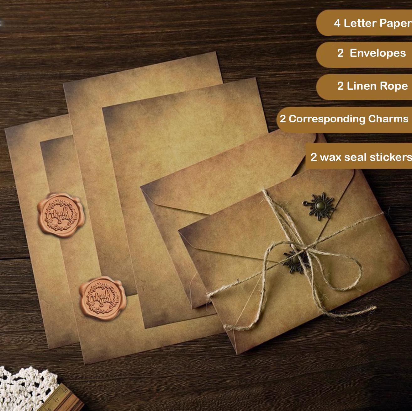Vintage Inspired European Style Writing Set / Letter Set / Envelopes ...