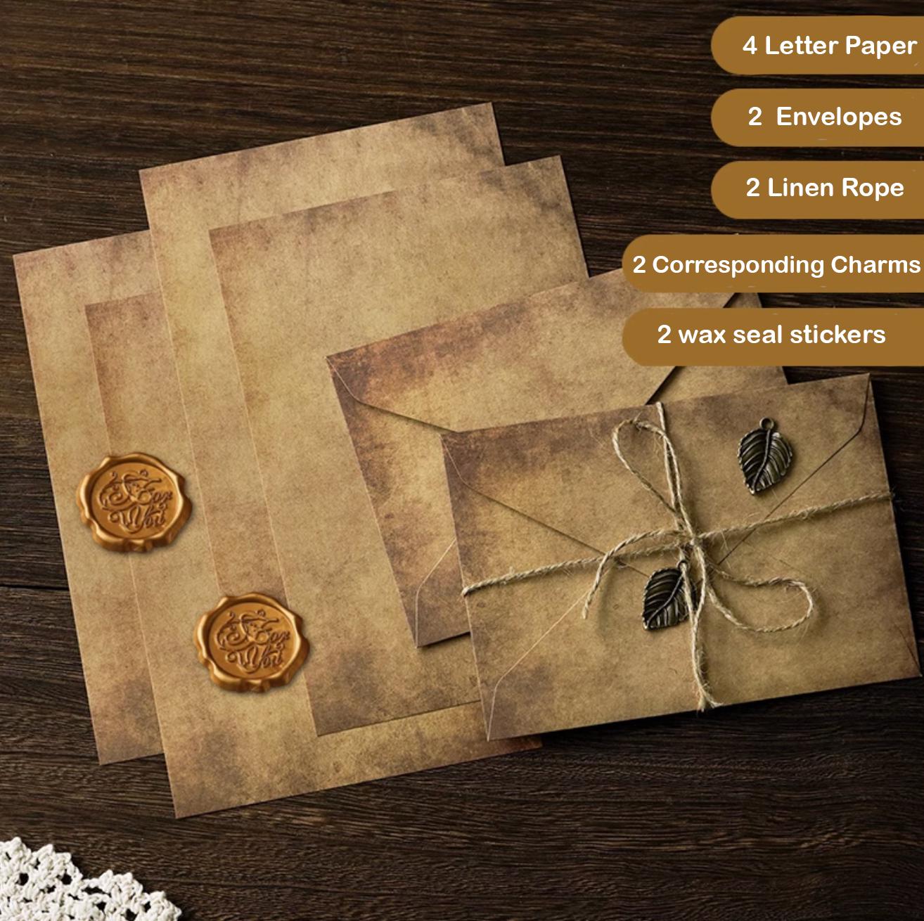 Vintage Inspired European Style Writing Set / Letter Set / Envelopes ...