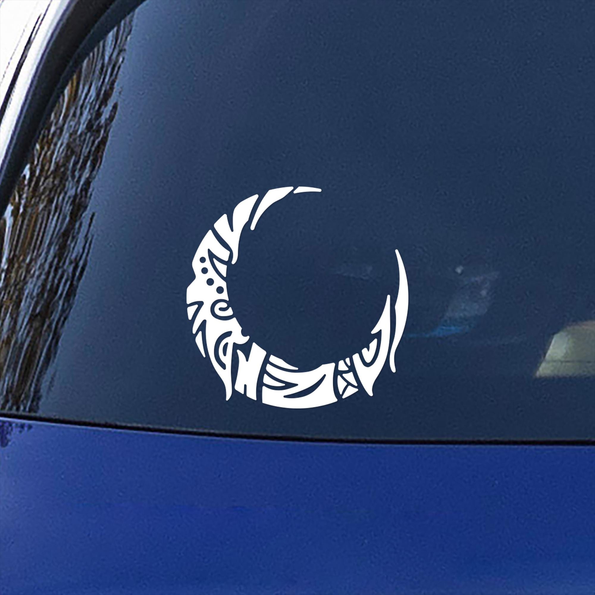 Waxing Crescent Moon Car Decal, Moon, Custom, Logo, Decal, Vinyl Car ...