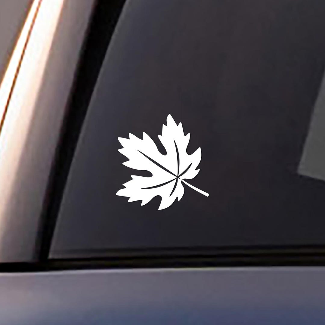 Maple Leaf Car Decal, Maple Leaf, Custom, Logo, Decal, Vinyl Car Decal ...