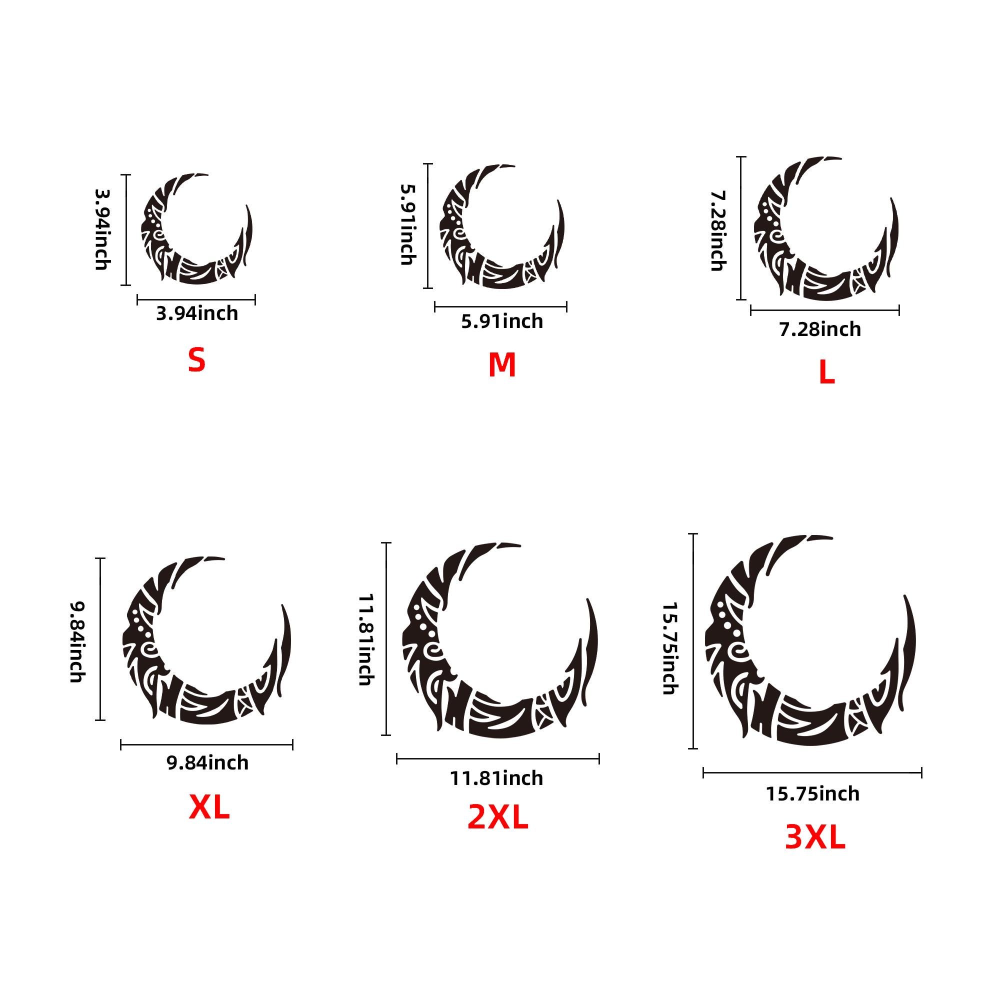 Waxing Crescent Moon Car Decal, Moon, Custom, Logo, Decal, Vinyl Car ...