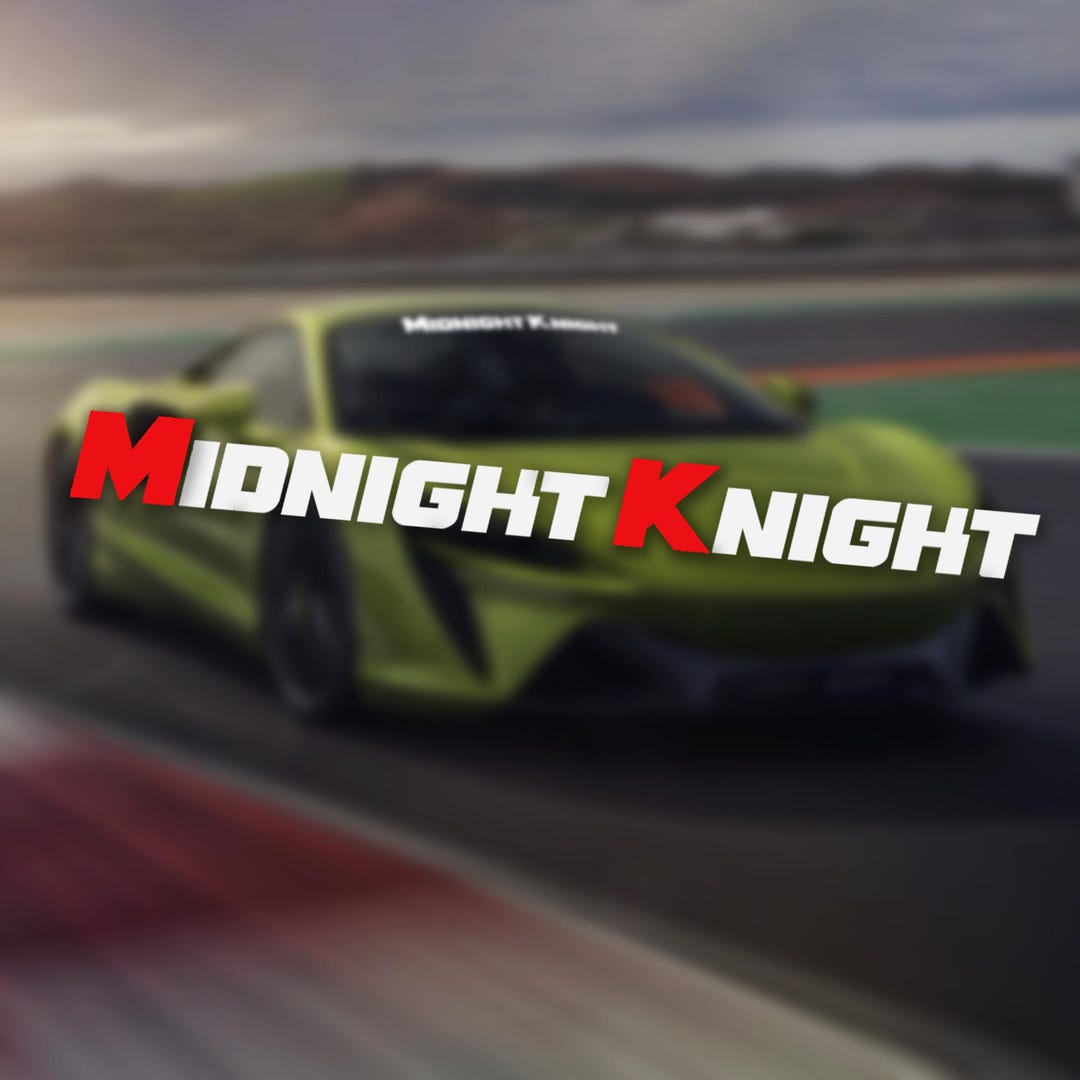 MIDNIGHT KNIGHT Car Decal, Midnight Knight Sticker, MK, Vinyl Decal, Custom, Logo, Waterproof ...