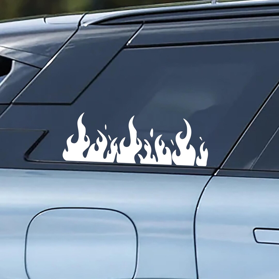 Flame Car Decal, Flame, Custom, Logo, Decal, Vinyl Car Decal ...