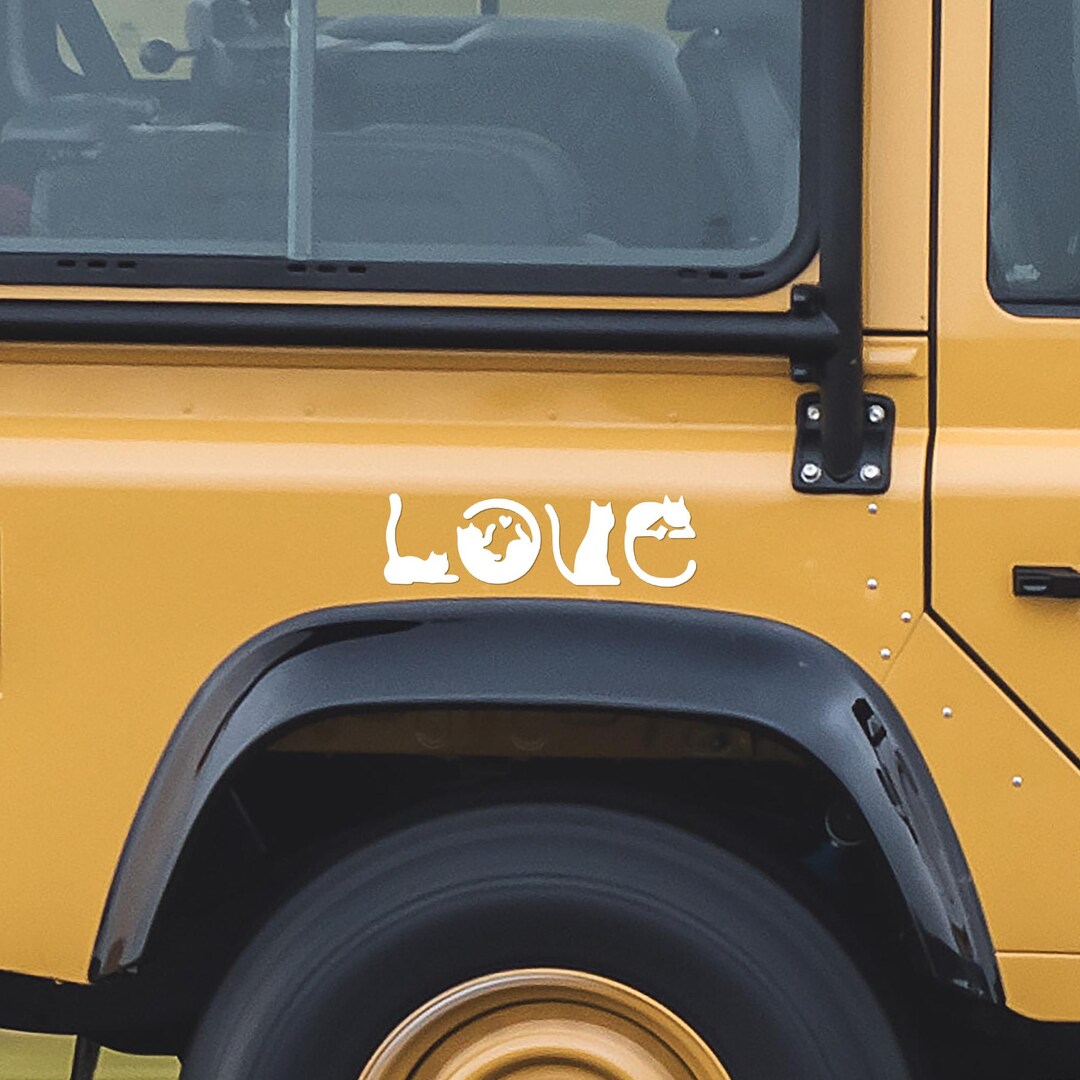 Car Decal, Cat Love Sticker Decal, Cat Lover Car Decal, Vinyl Decals ...