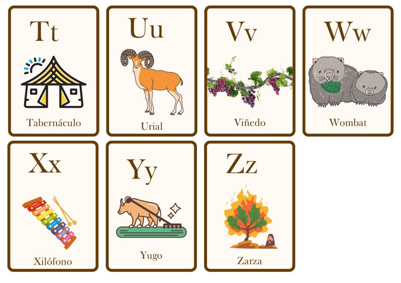 Christian Spanish Alphabet Flashcards – Faith-based Learning for Kids ...