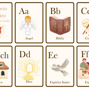 Christian Spanish Alphabet Flashcards – Faith-based Learning for Kids ...