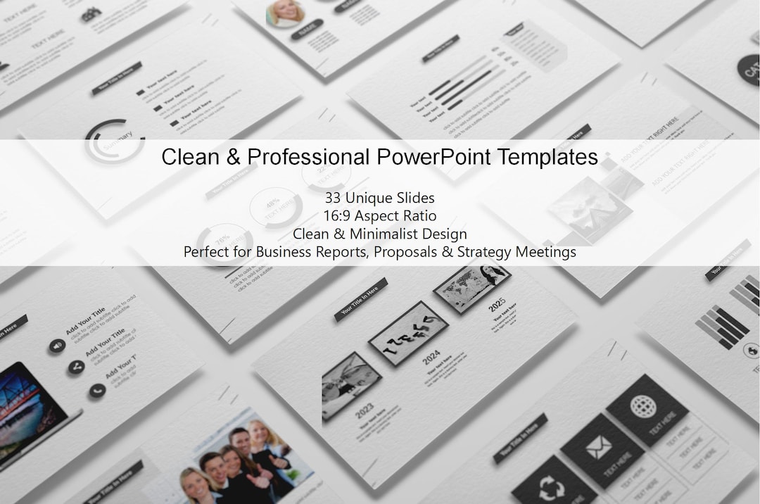 Clean & Professional Powerpoint Templates | PPT, Google Slides, Keynote ...