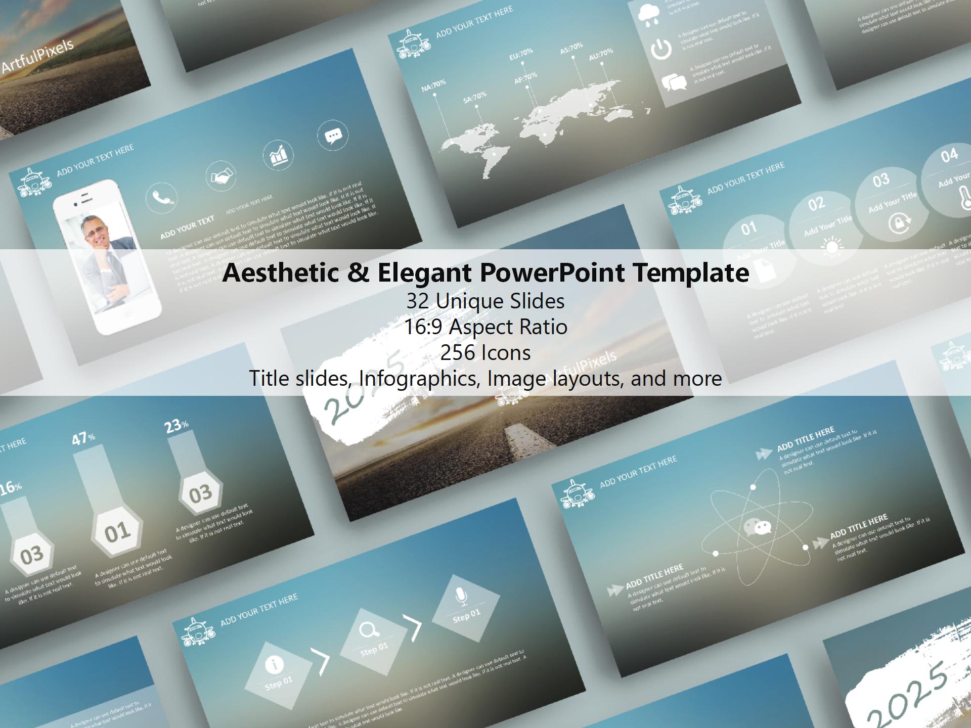 Aesthetic Elegant Powerpoint Template | PPT, Google Slides, Keynote ...
