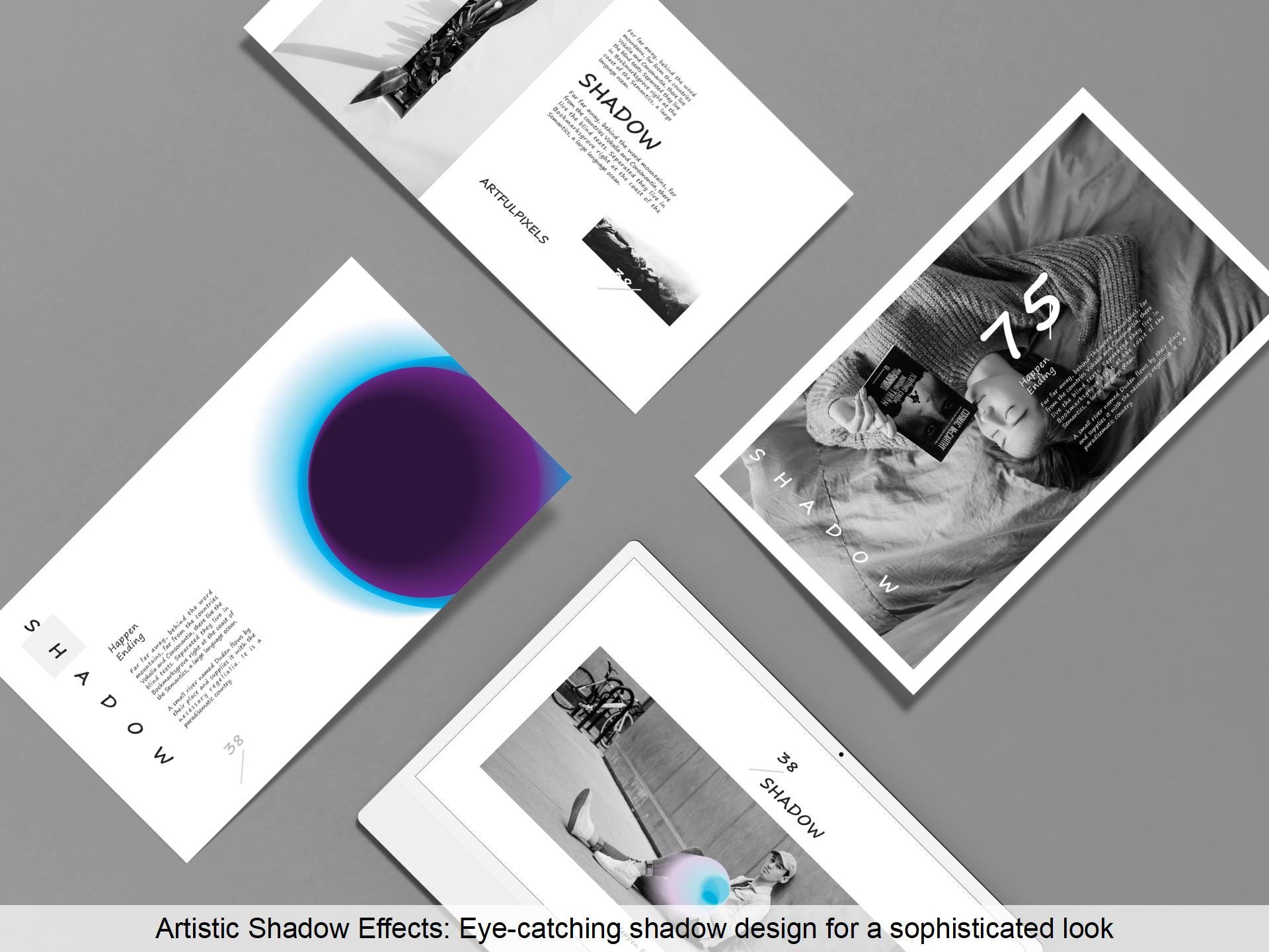 Shadow Effect Powerpoint Template | for Agencies, Creatives & Business ...