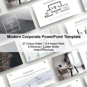 Modern Corporate Powerpoint Template | Business & Startup Presentation Design | PPT Google ...