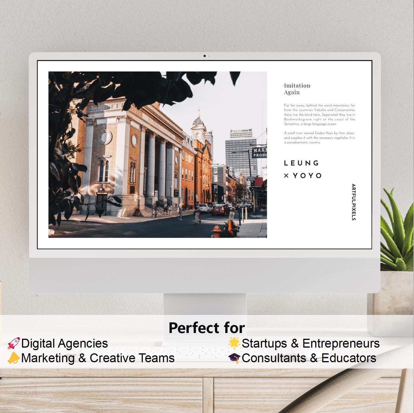 Elegant Gradient Powerpoint Template | Creative Professional Design for ...
