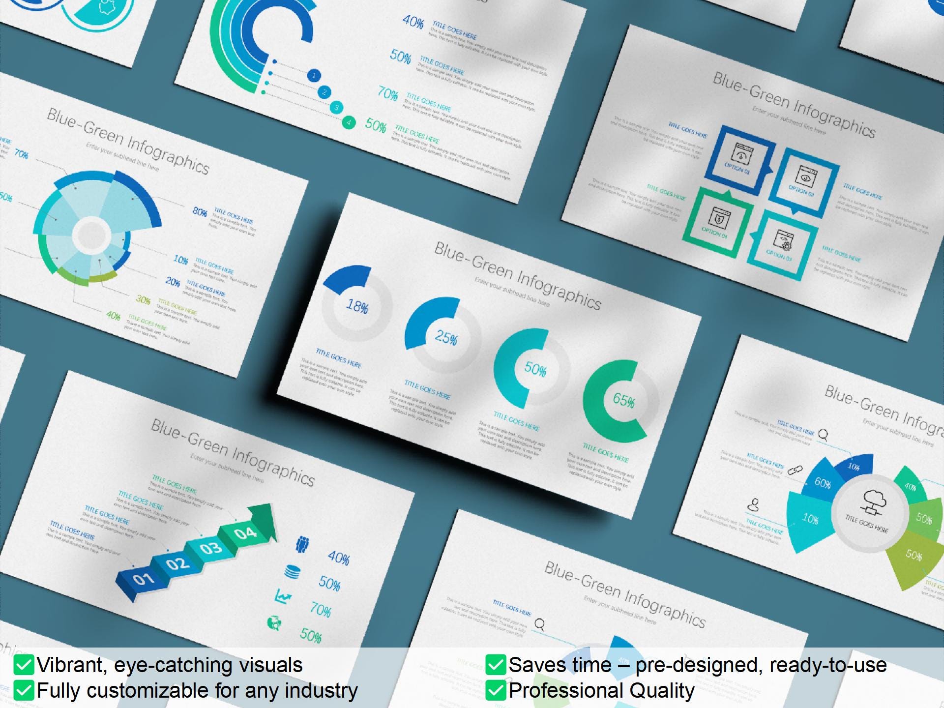 Animated Infographic Data Visualization Powerpoint Template | Marketing ...