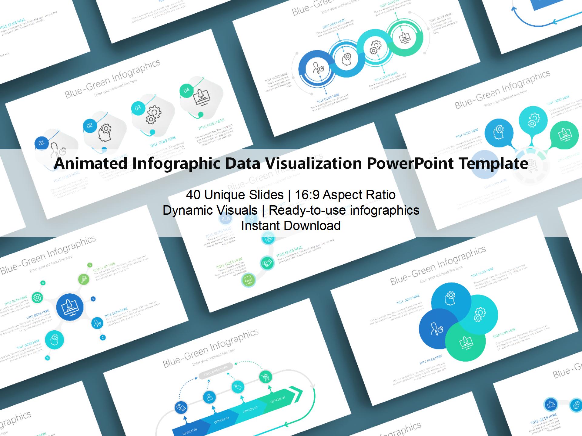 Animated Infographic Data Visualization Powerpoint Template | Marketing ...