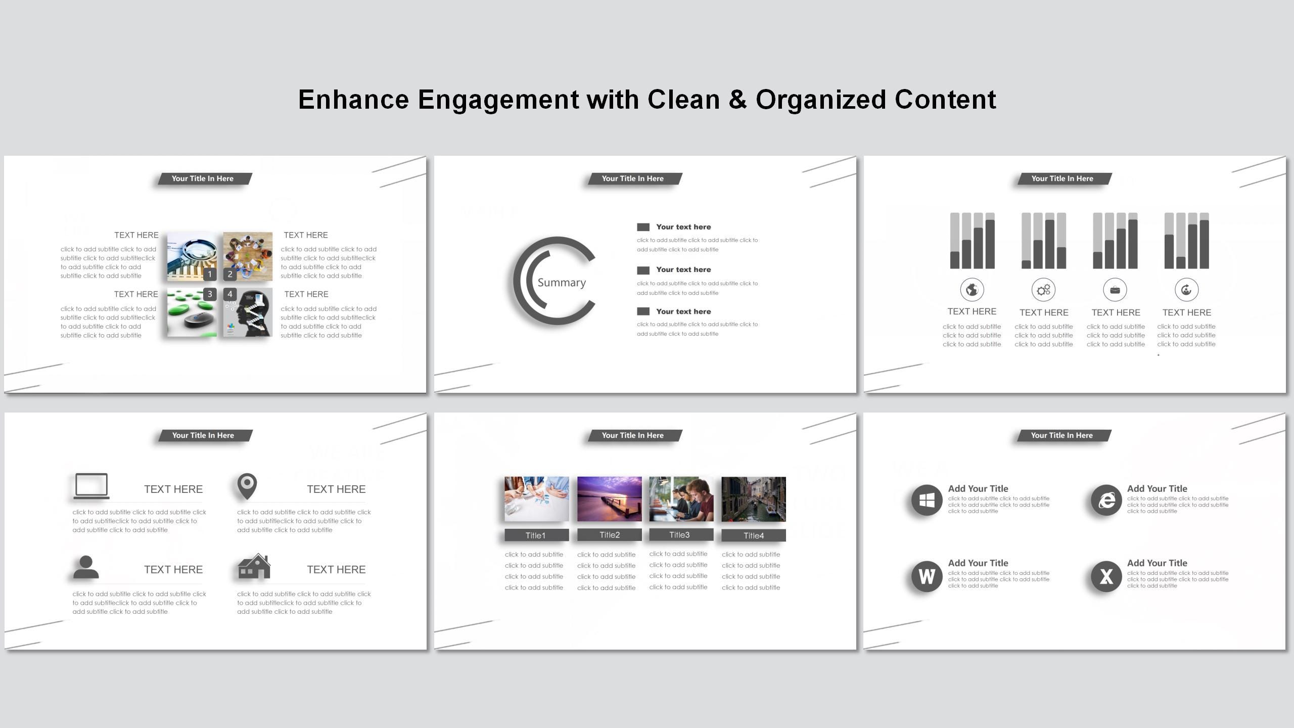 Clean & Professional Powerpoint Templates | PPT, Google Slides, Keynote ...