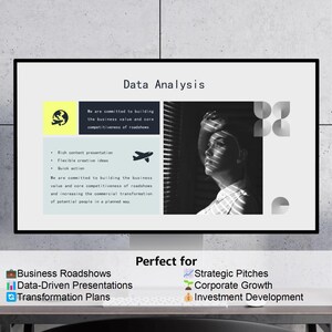 Creative Data-driven Powerpoint Template | Roadshow, Business ...