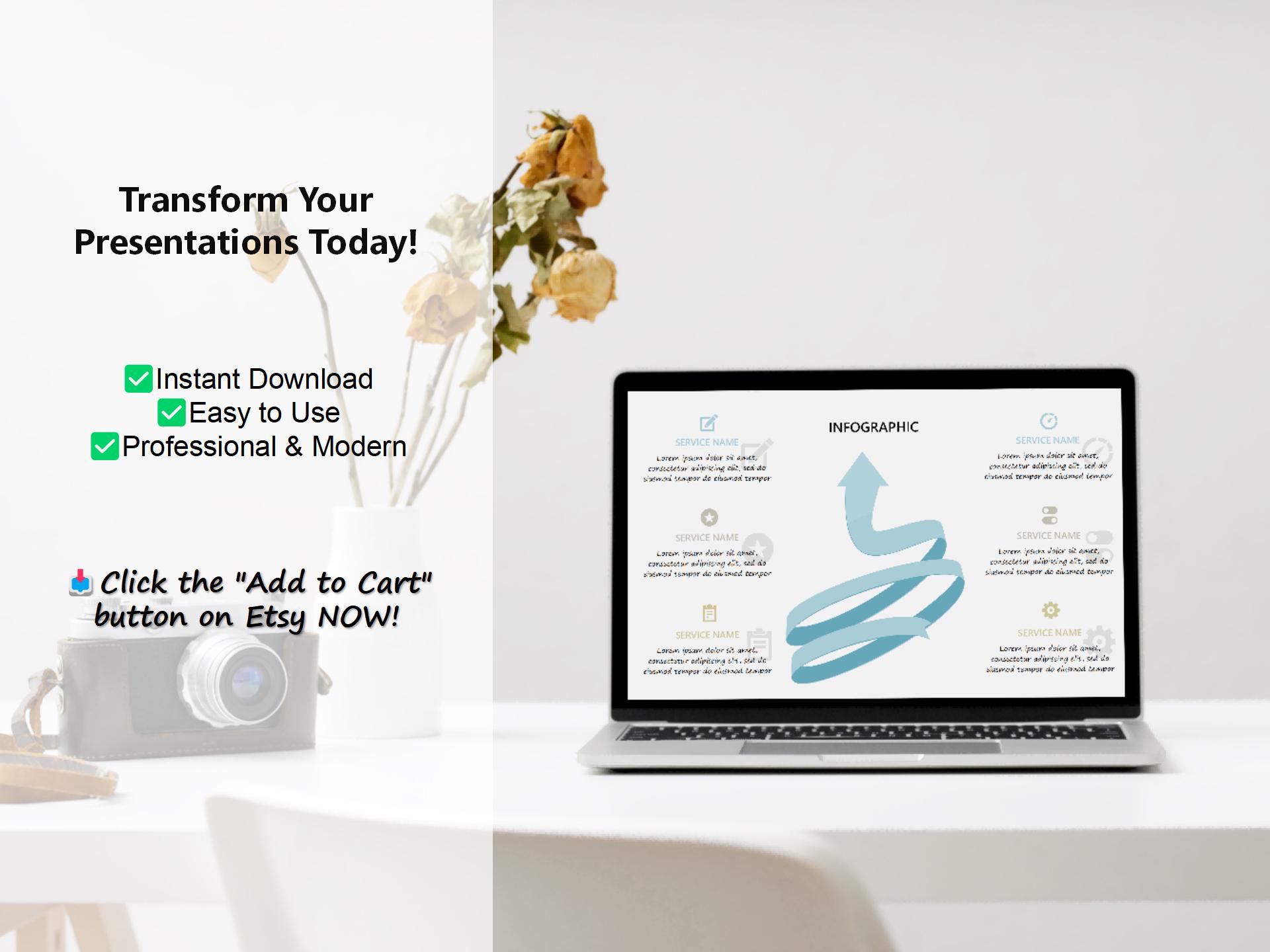 Modern Infographic Powerpoint Template | Visual Infographics Charts ...