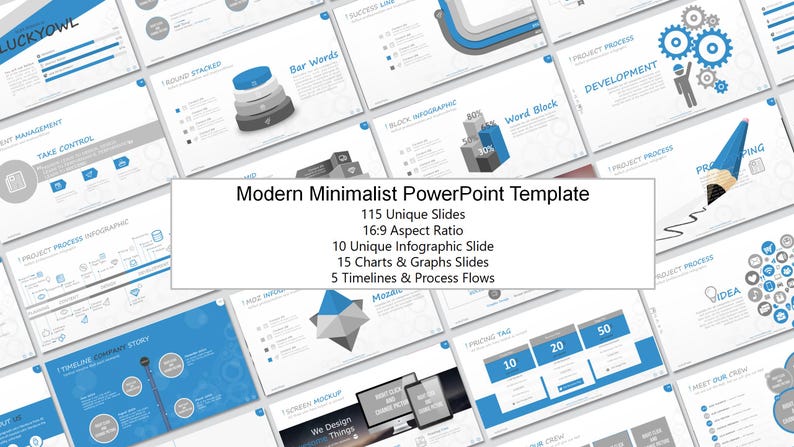 Modern Minimalist Powerpoint Template | PPT, Google Slides, Keynote ...