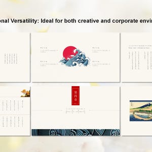 Ukiyo-e Powerpoint Template | Japanese Presentation Slides (digital ...
