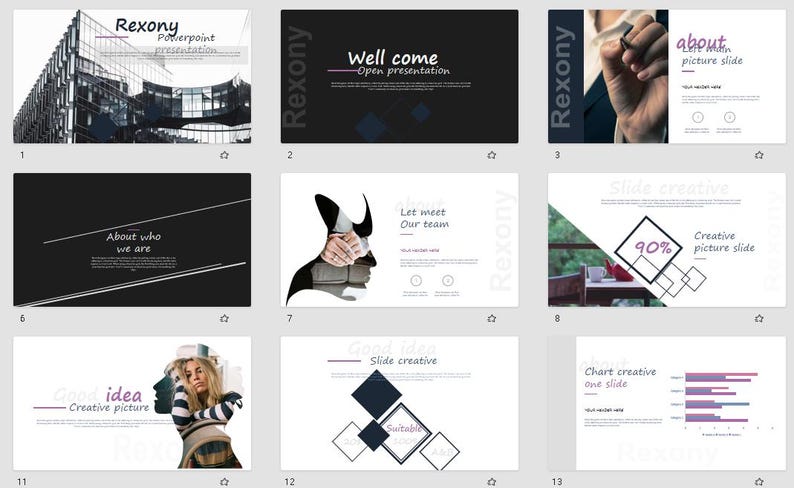 Nordic Powerpoint Template: Minimalist Design, Business & Creative ...