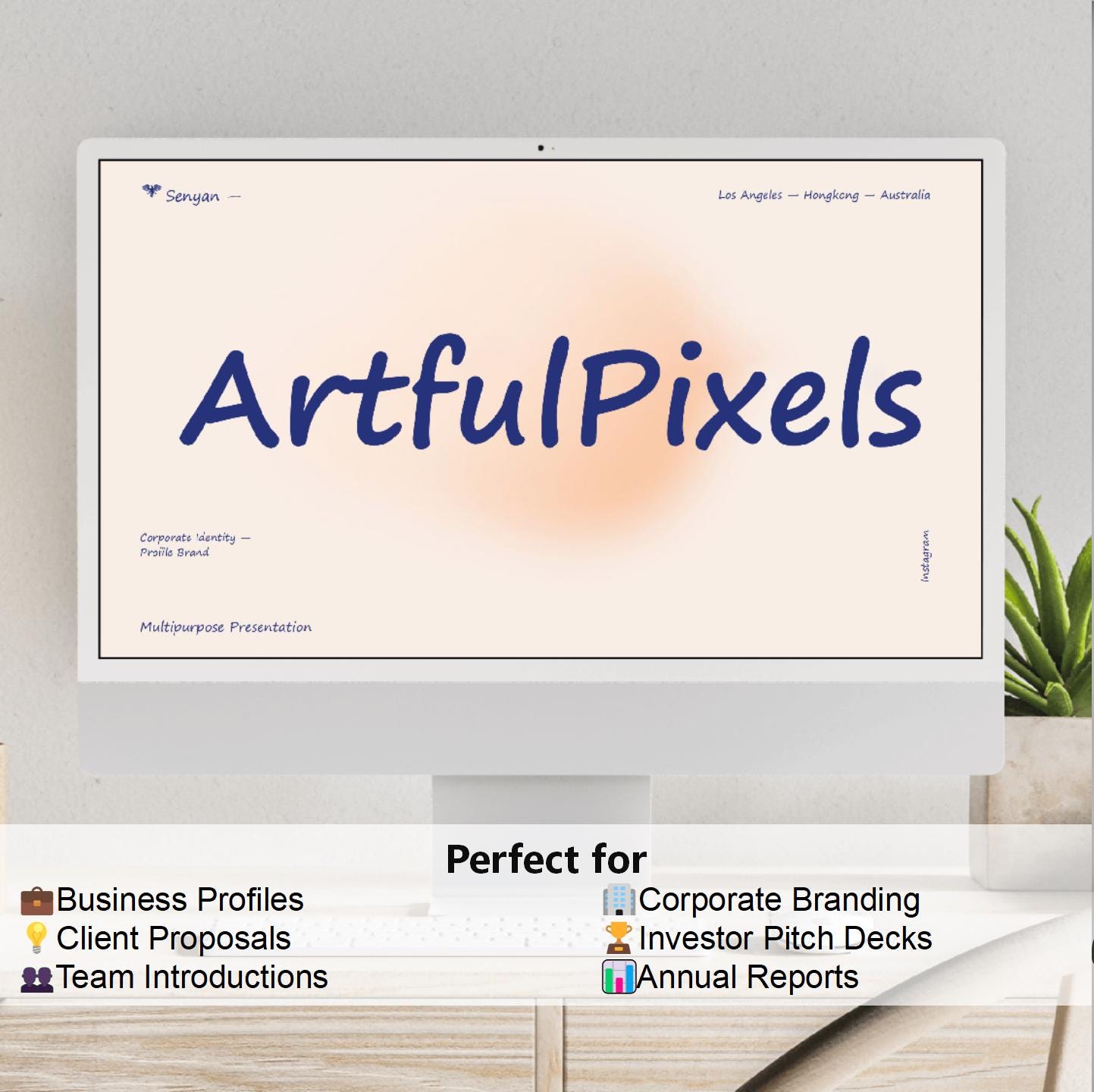 Multipurpose Corporate Identity Profile Powerpoint Template | for ...