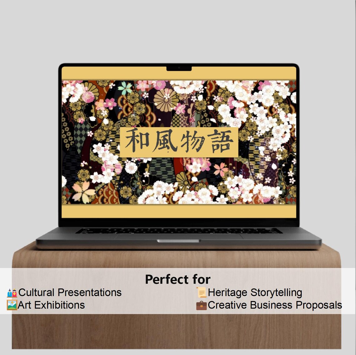 Ukiyo-e Powerpoint Template | Japanese Aesthetic Presentation (digital ...
