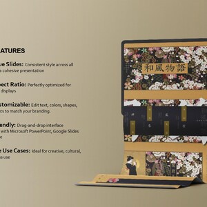 Ukiyo-e Powerpoint Template | Japanese Aesthetic Presentation (digital ...
