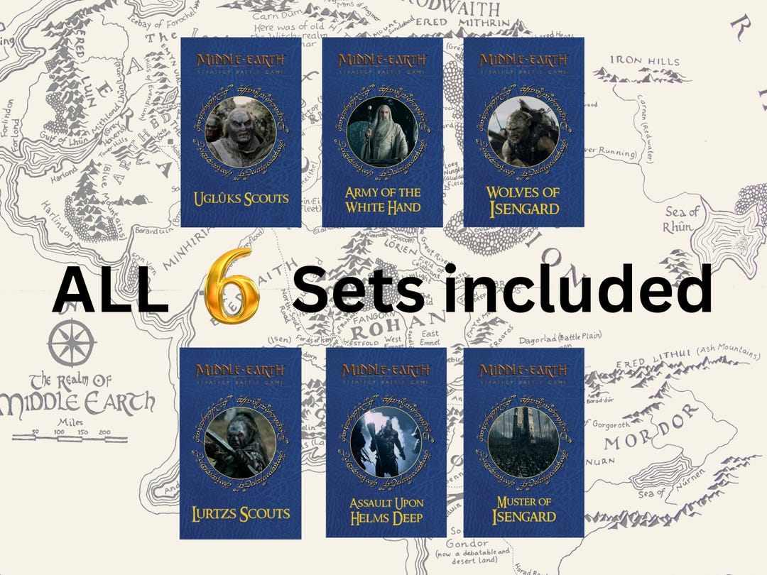 MESBG Profile Cards “isengard Bundle” - Etsy
