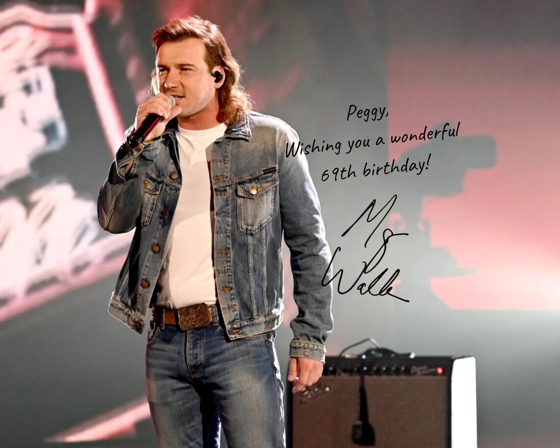 Personalized Morgan Wallen Print Custom Name and Message Gift - Etsy