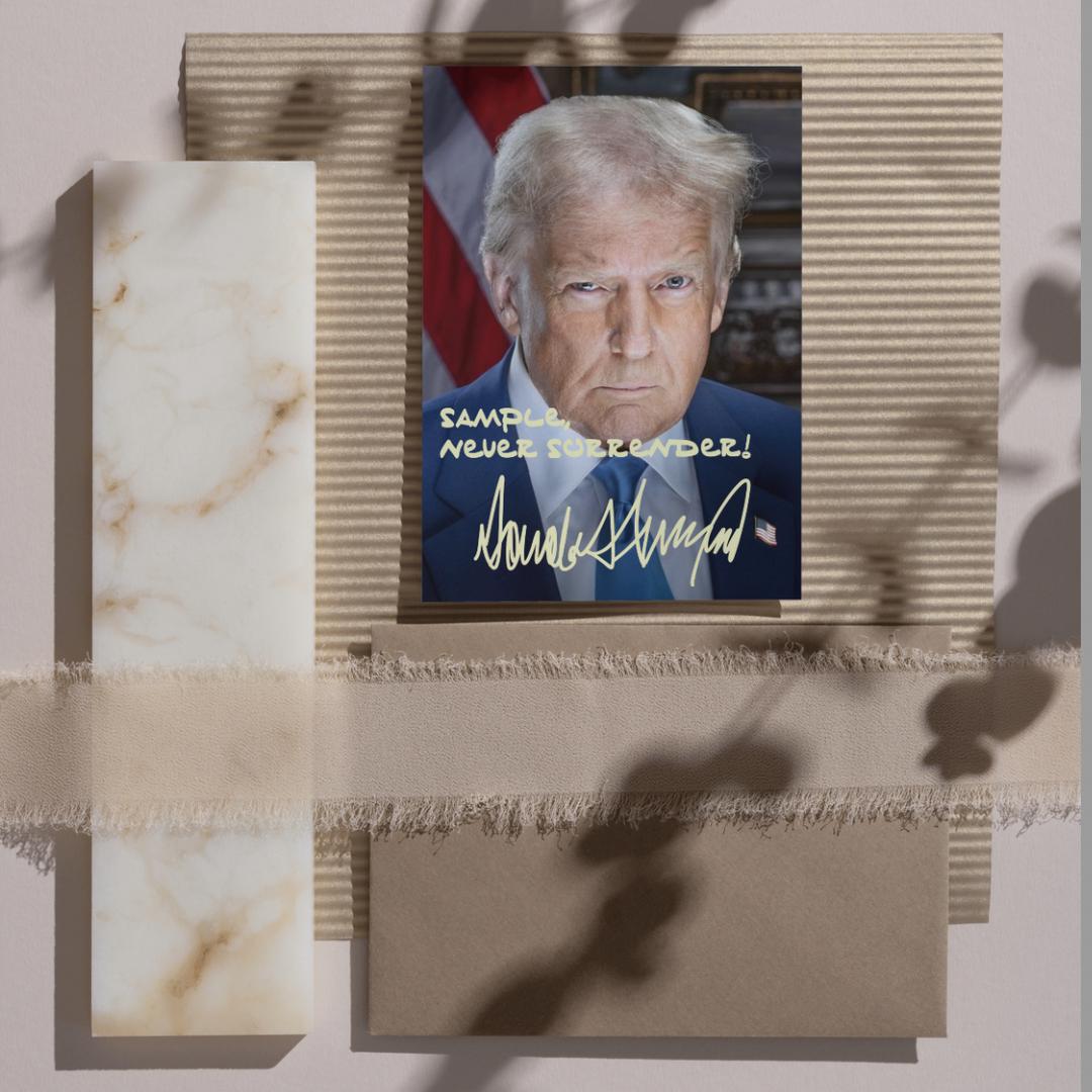 Donald Trump Signed Photo Custom Name - Etsy
