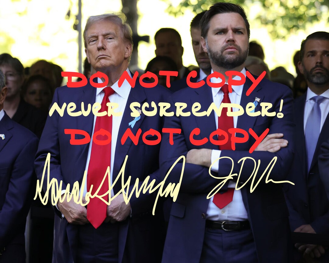 Donald Trump & JD Vance - Signed/autographed 8x10 Preprinted Photo - Etsy