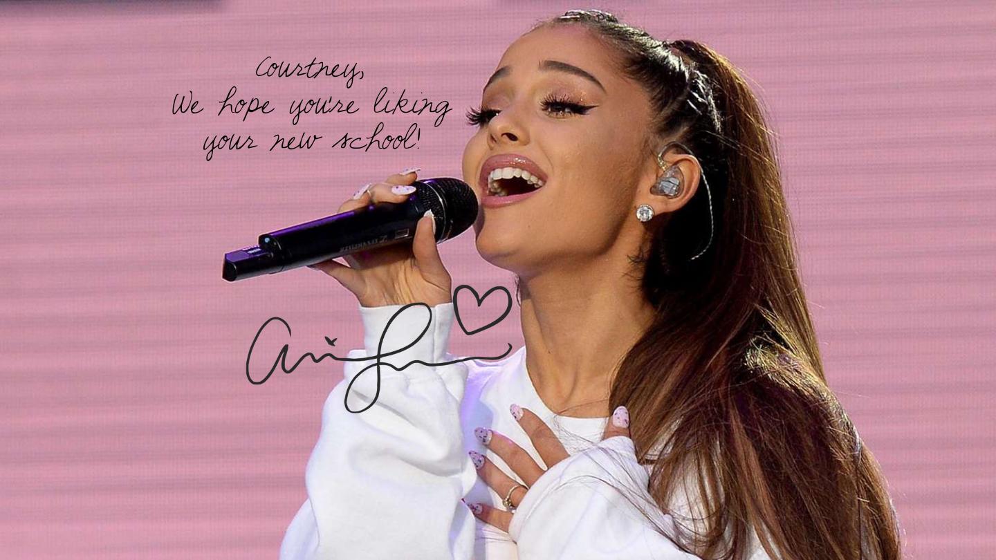 Ariana Grande Custom Photo With Name and Message - Etsy