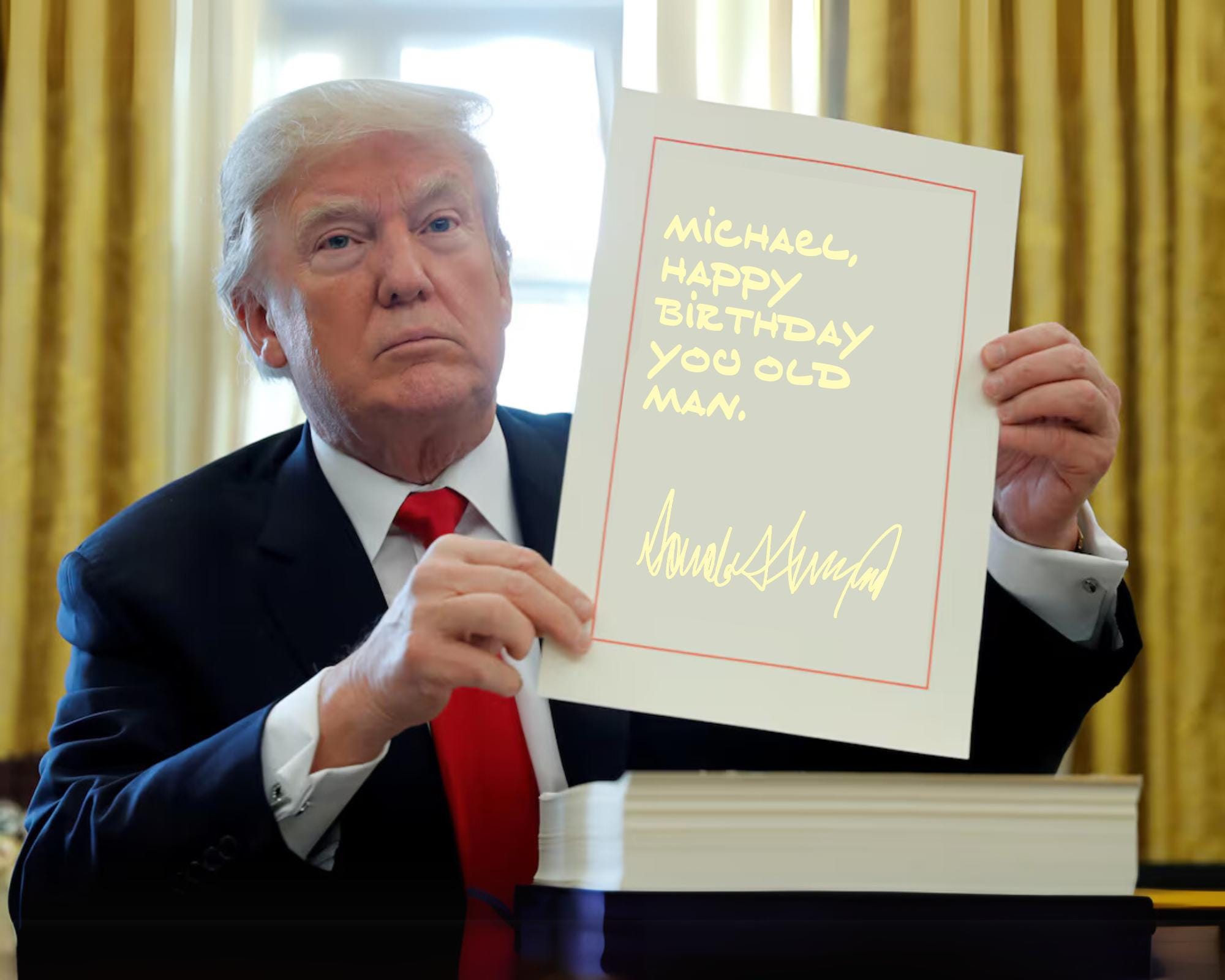 Donald Trump Signed Photo Custom Name - Etsy