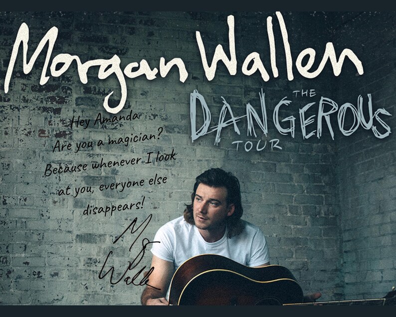 Personalized Morgan Wallen Photo - Custom Name and Message Gift - Etsy