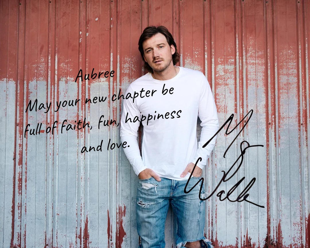 Custom Morgan Wallen Print - Personalized With Name & Message - Etsy
