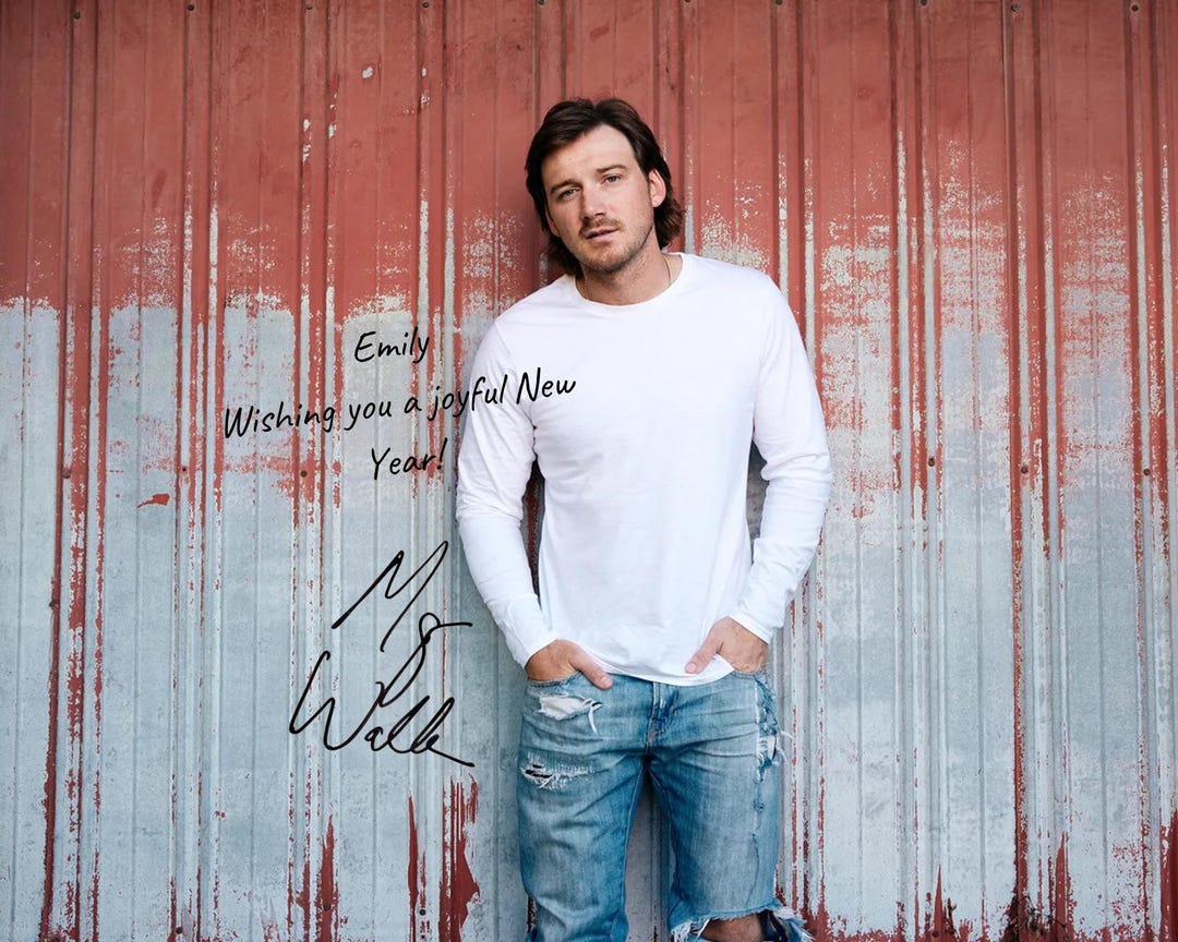Custom Morgan Wallen Print - Personalized With Name & Message - Etsy