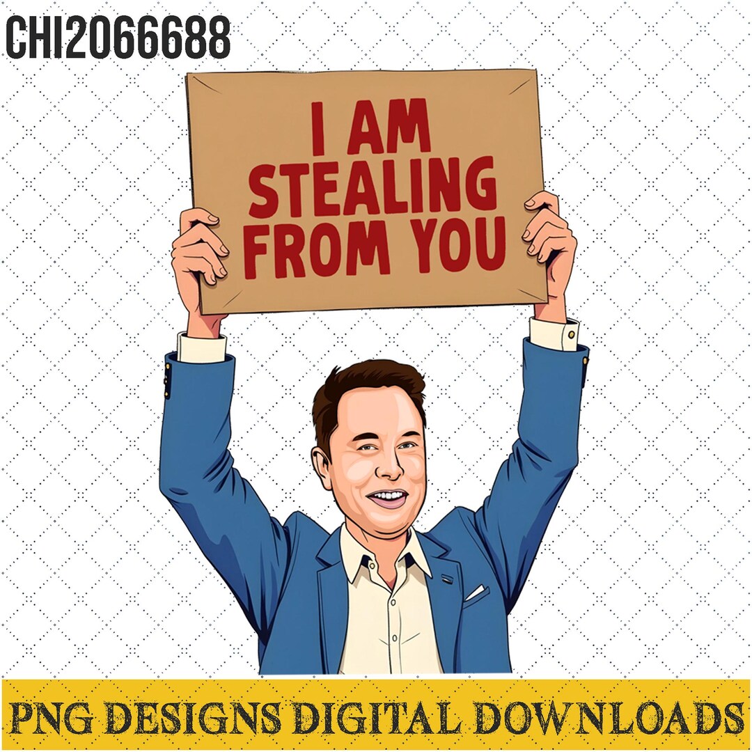 Elon Musk 'I Am Stealing From You', Protest, Rebellion, Laptop Decal ...