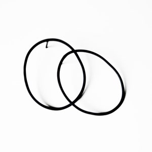 Battered Circle Silver Earrings - Etsy