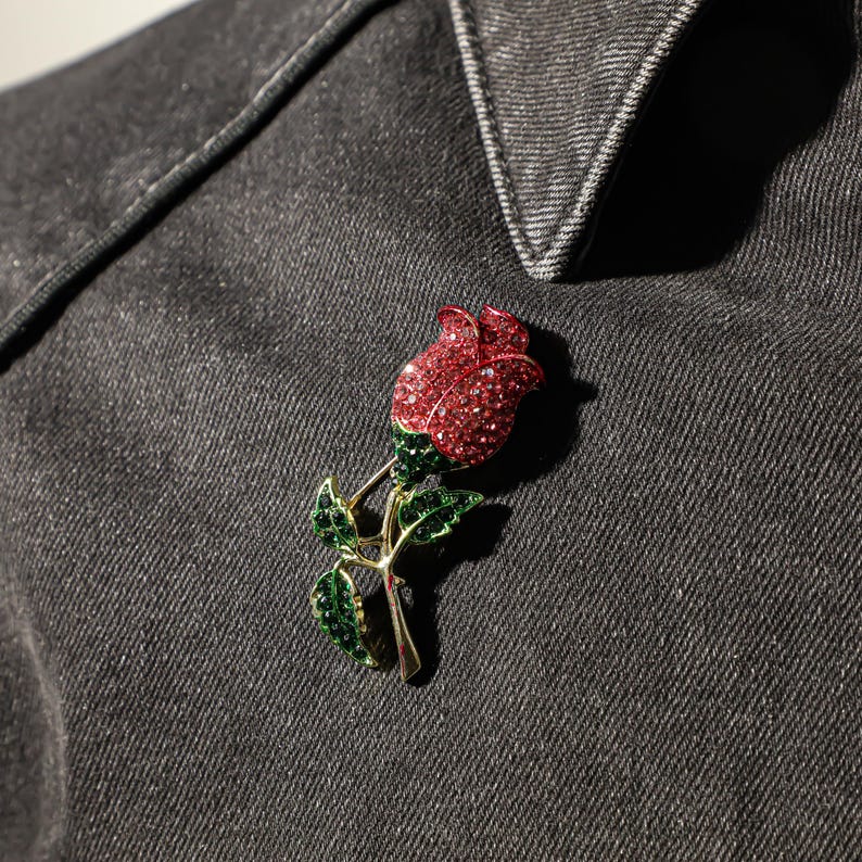 Personalized Birth Flower Pins, Birth Flower Pins, Handmade Flower ...