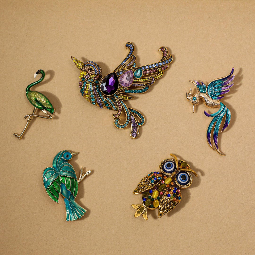 Personalized Brooches, Vintage Style Brooches, Animal Brooches ...