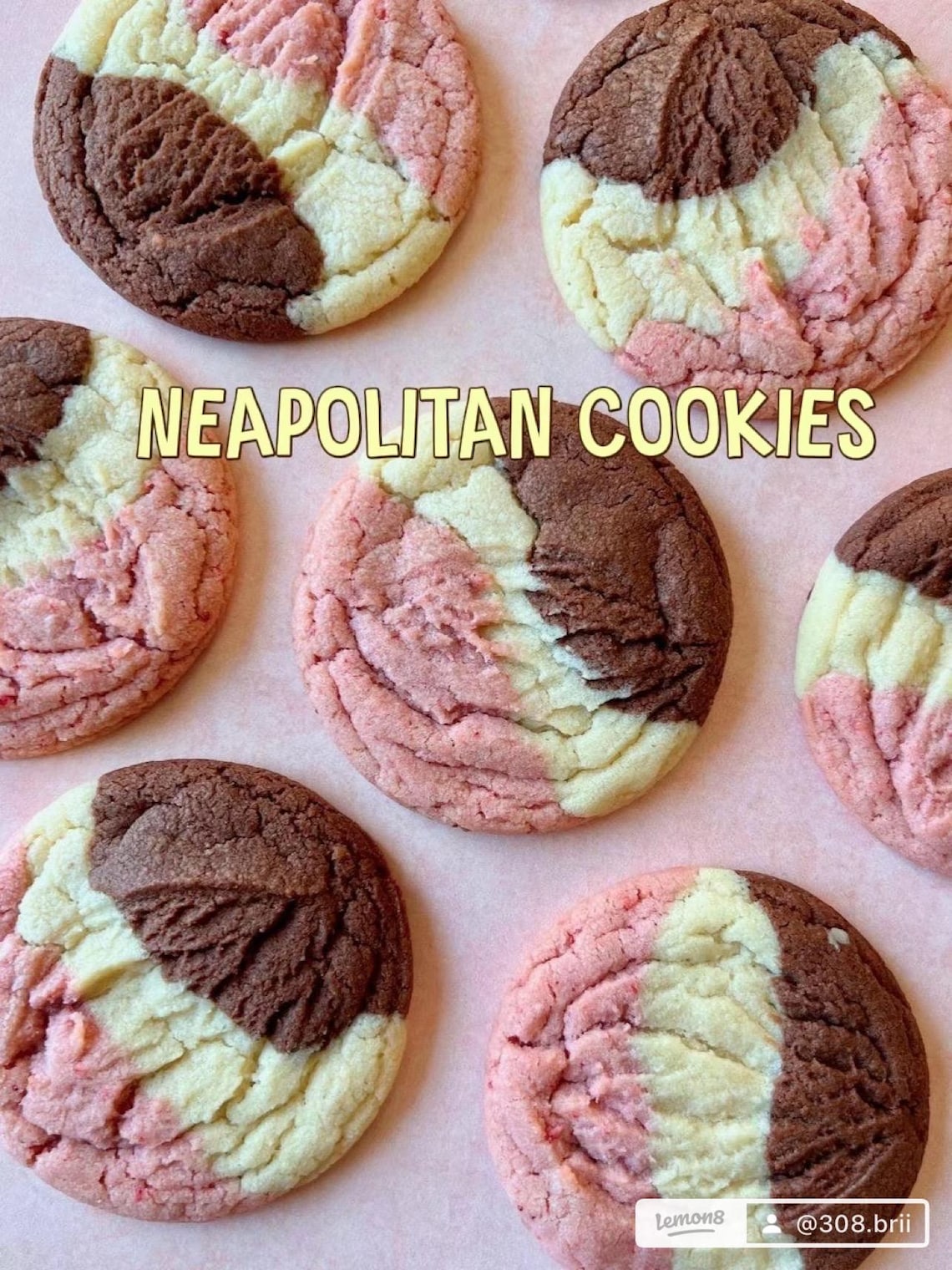 Neapolitan Cookies Digital Download Recipe- Fun & Sweet Dessert - Etsy