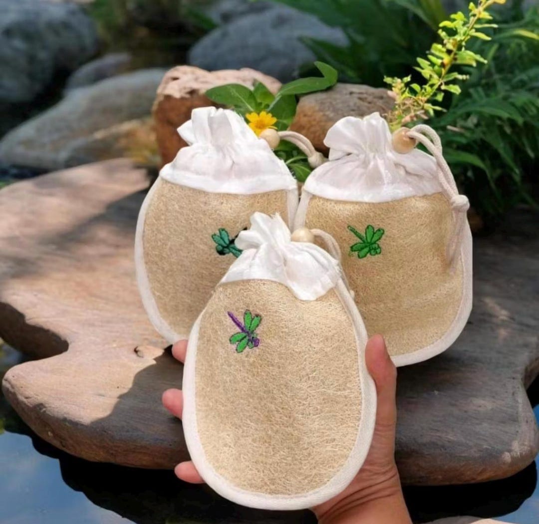Natural Loofah Soap Saver Bag Eco-friendly Exfoliating Soap Pouch for ...