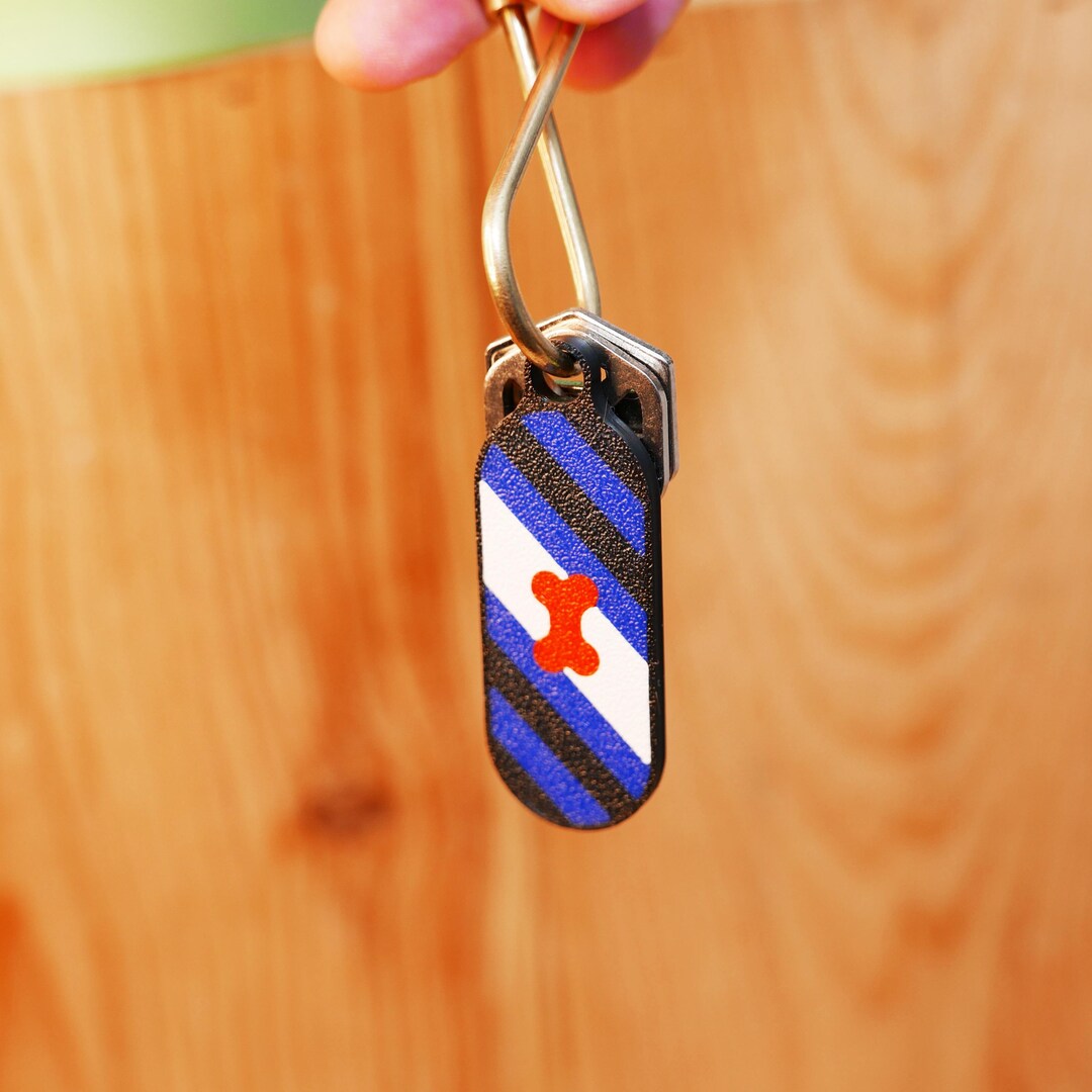 Pup Pride Flag 3D Printed Keychain – A Celebration of Identity & Pride ...