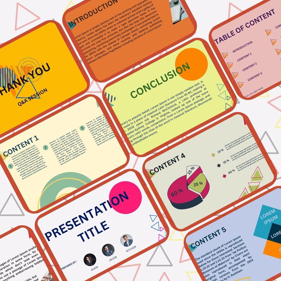 Canva Presentation Template | Color Combination | Editable Canva ...