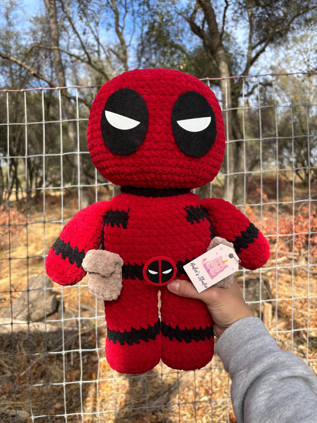 Deadpool Crochet Plushie, Movie Character, Marvel Handmade Crochet ...