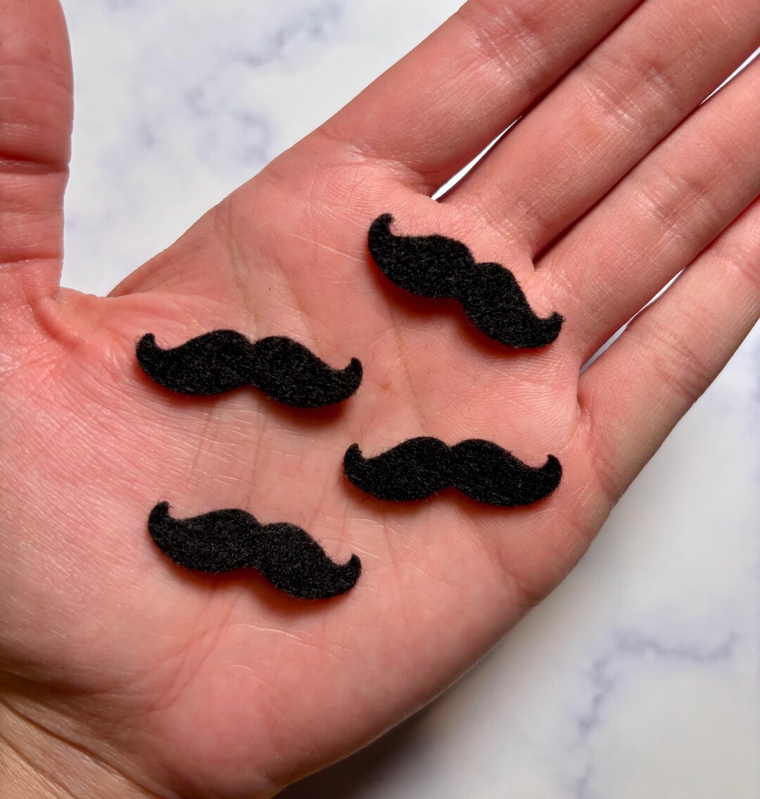 Felt Mustache|set of 15|amigurumi Supplies|felt Craft|pre Cut Felt|sew ...