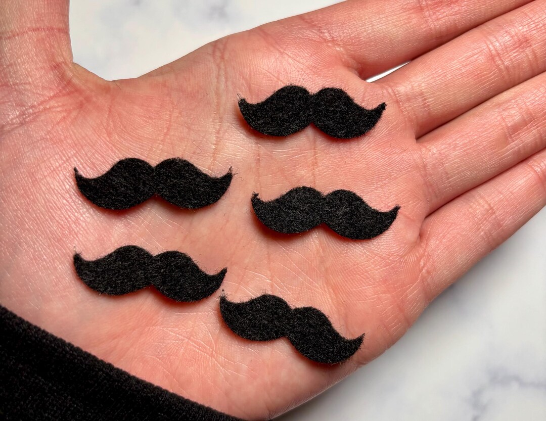 Felt Mustache|moustaches|set of 15|amigurumi Crochet Supplies||pre Cut ...