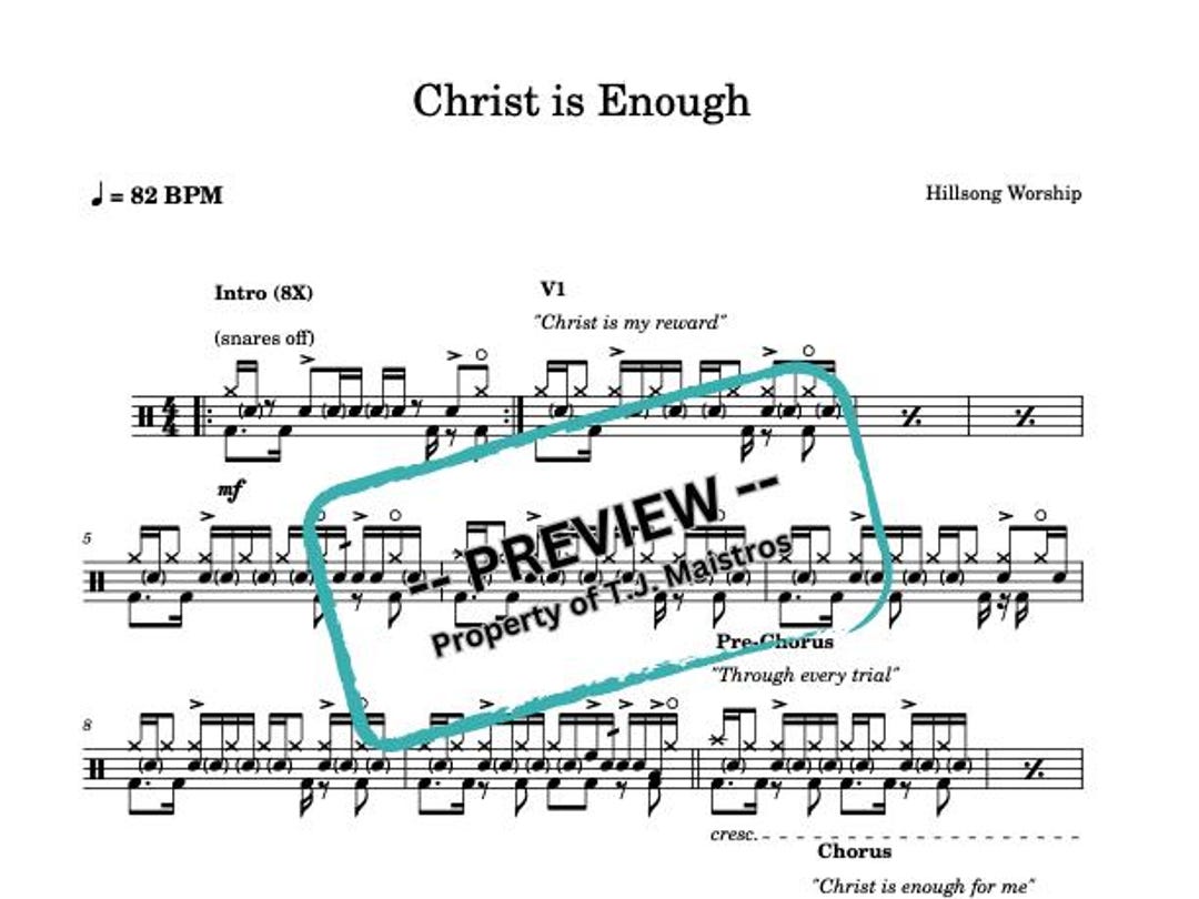 Christ is Enough - Hillsong Worship - Etsy