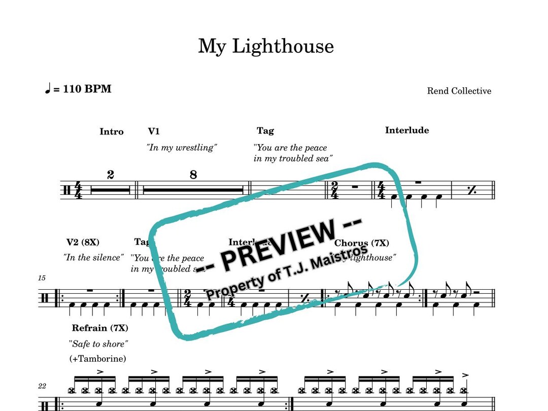 My Lighthouse - Rend Collective - Etsy