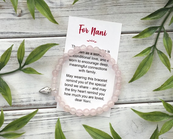Nani Gift Bracelet With Meaningful Message Card and Gift Box | Etsy